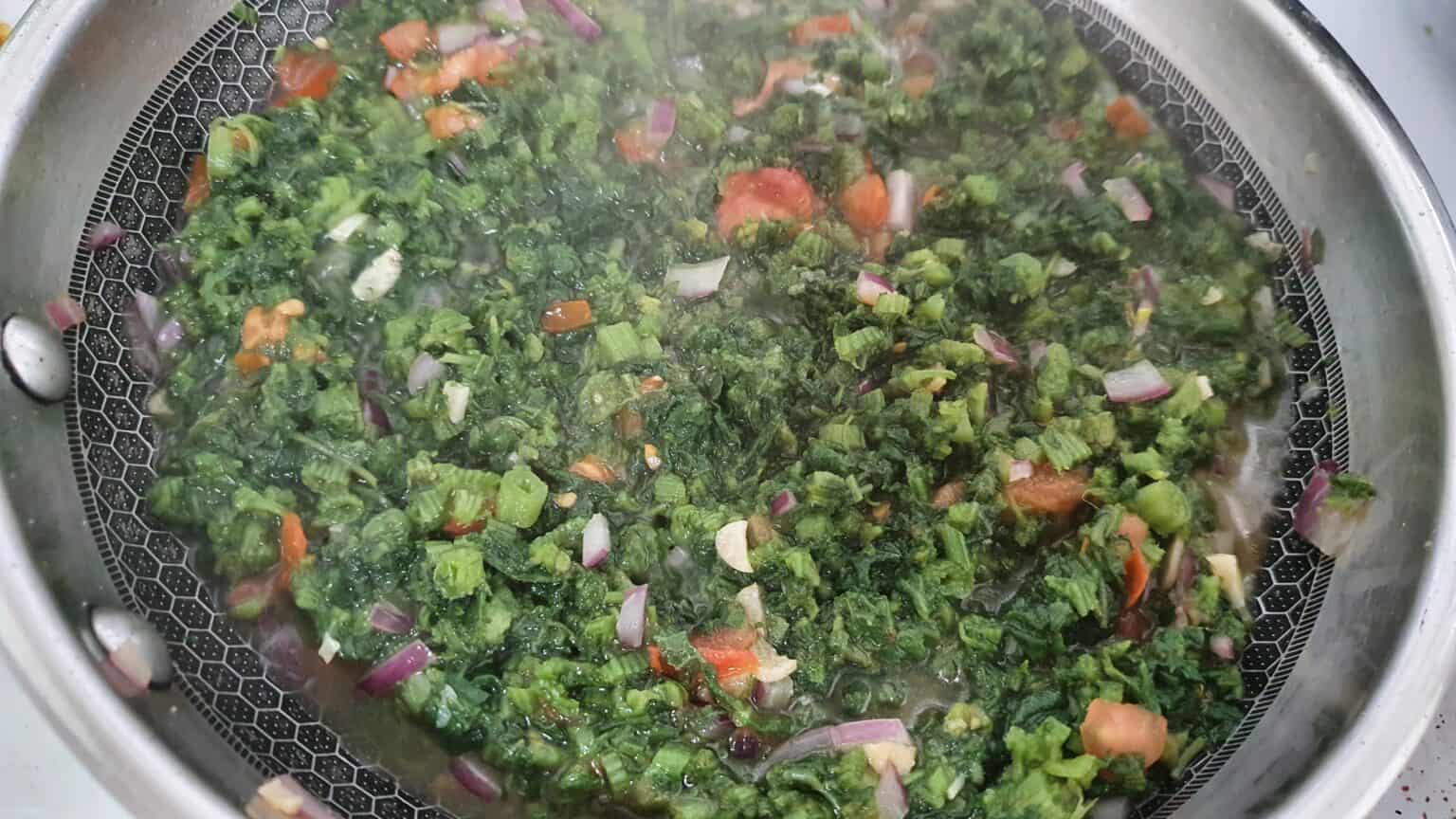 Muboora | pumpkin leaf soup – Mildly Indian