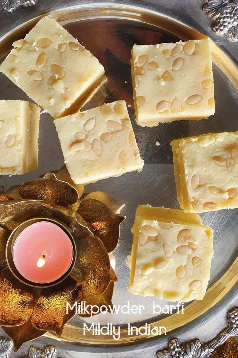 Doodh barfi | Milkpowder fudge – Mildly Indian
