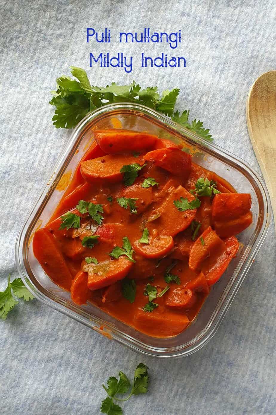 Puli mullangi | Radish in tamarind sauce – Mildly Indian