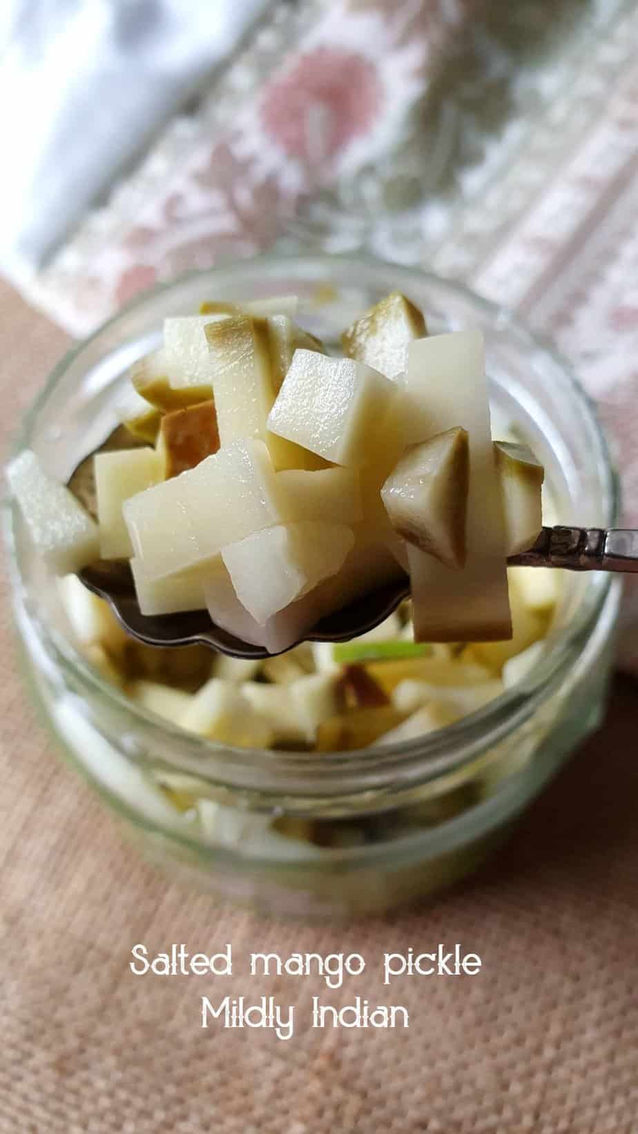 Uppu maanga | salted mango pickle – Mildly Indian