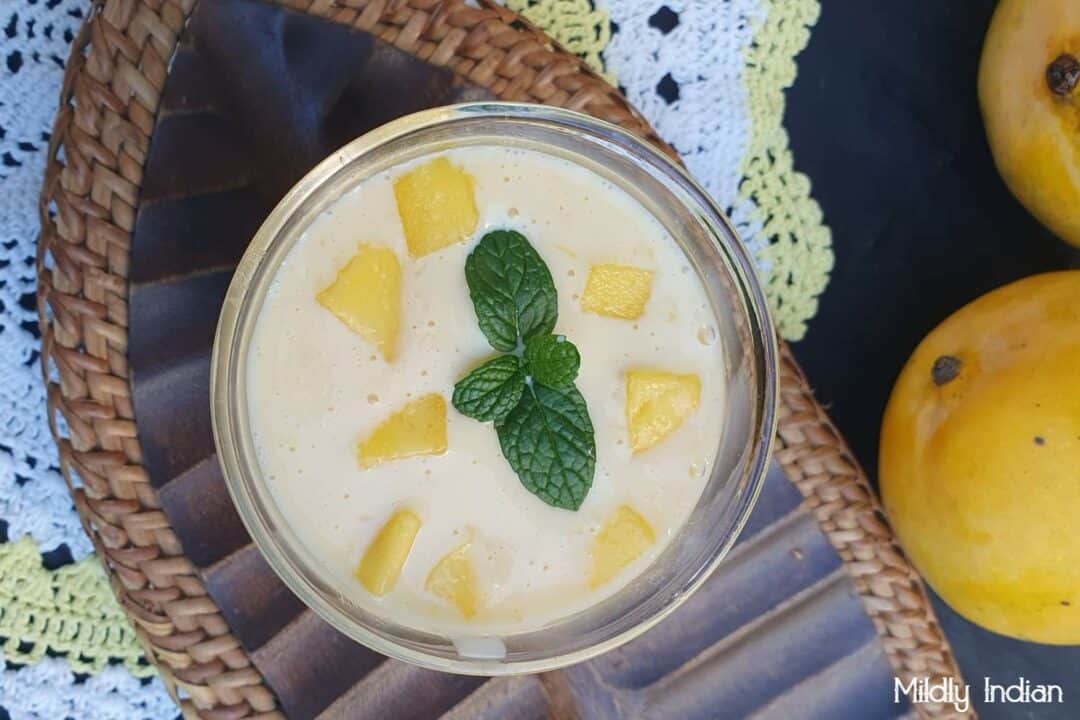 Easy mango custard (without custard powder) – Mildly Indian