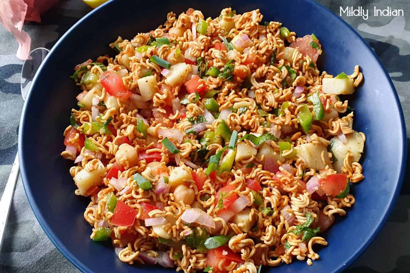 No cook noodle bhel – Mildly Indian