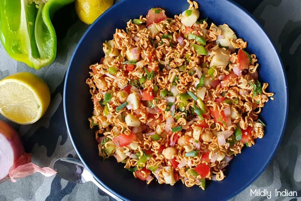 No cook noodle bhel – Mildly Indian
