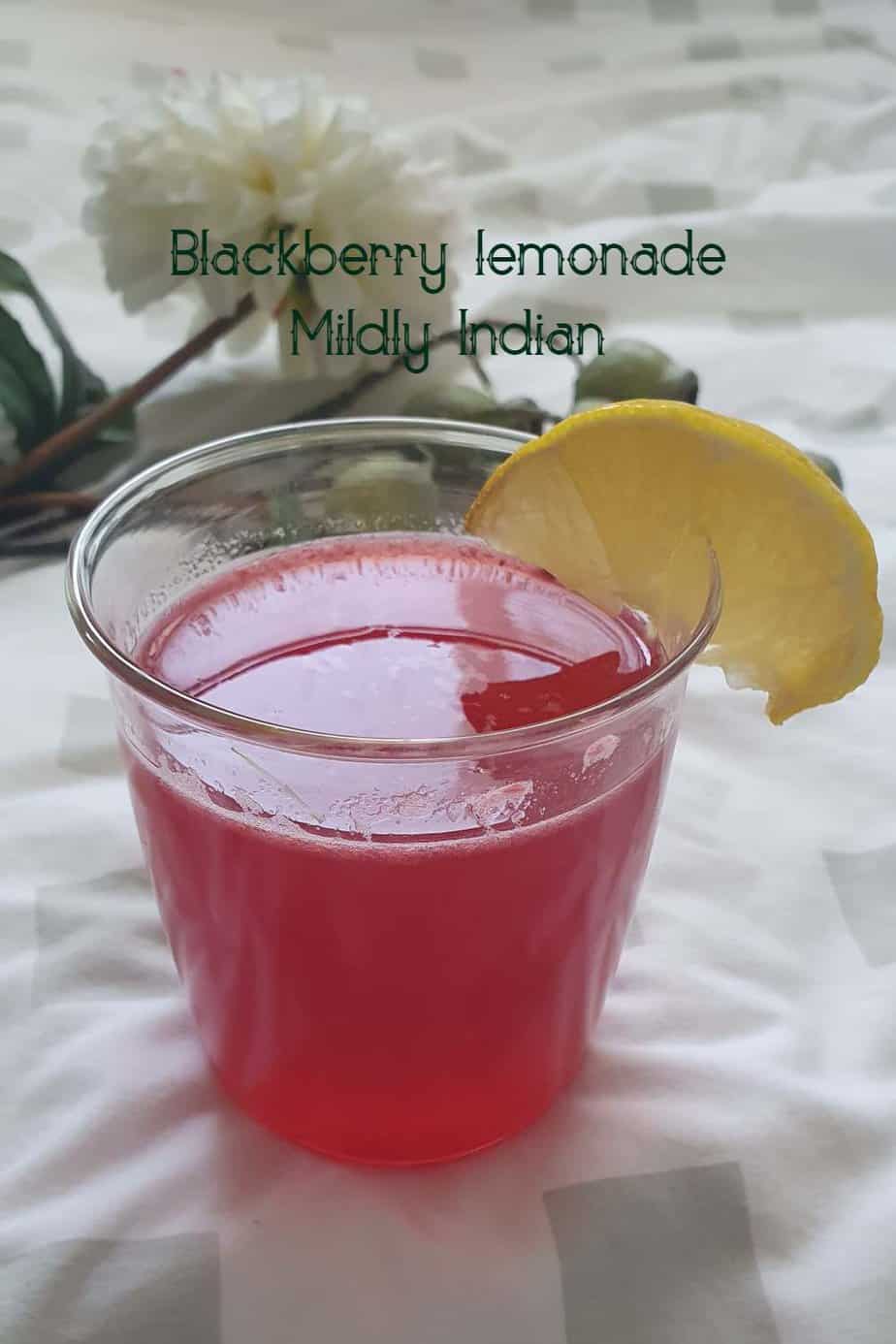 Blackberry lemonade – Mildly Indian