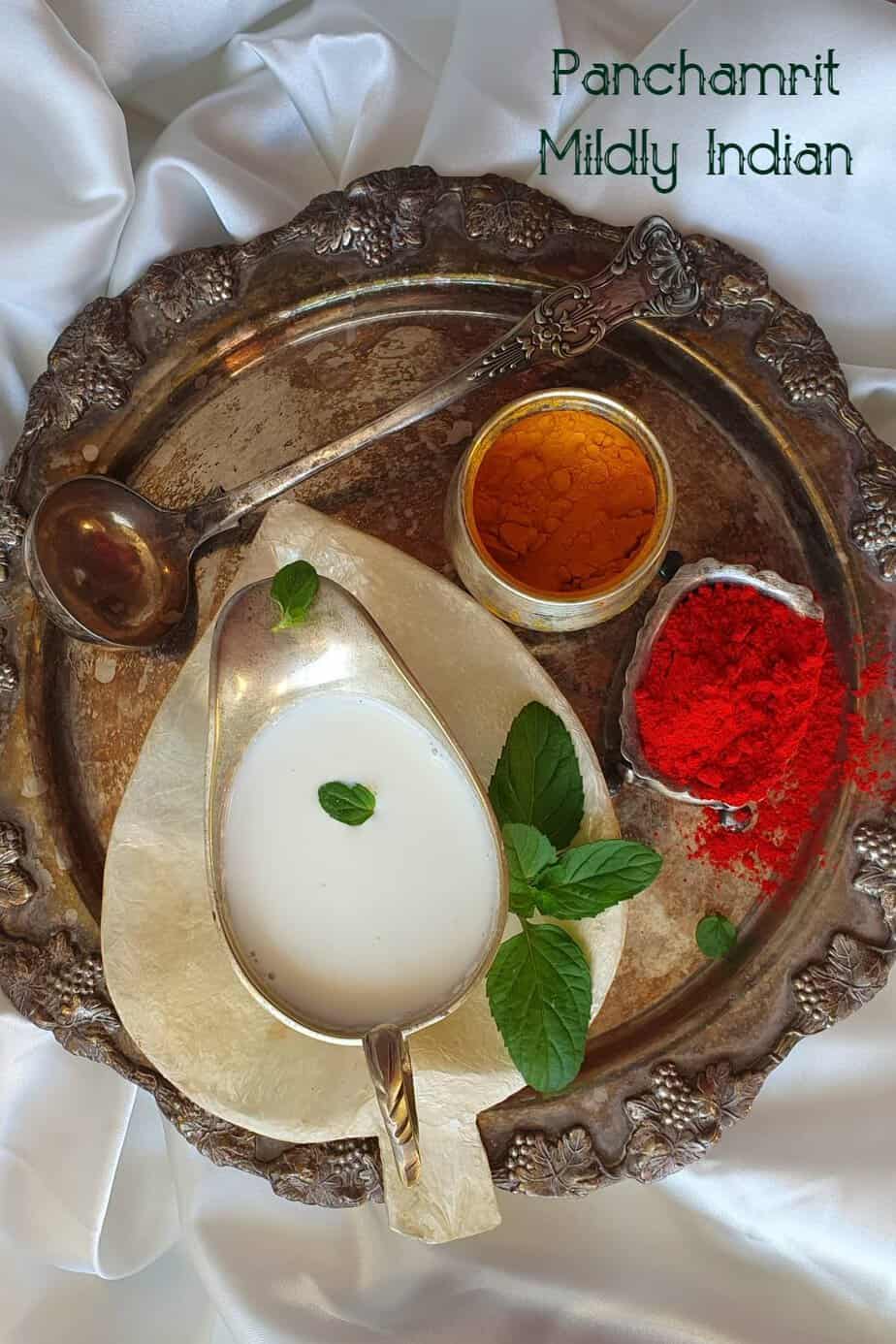 Paal panchamritham | Charanamrit – Mildly Indian