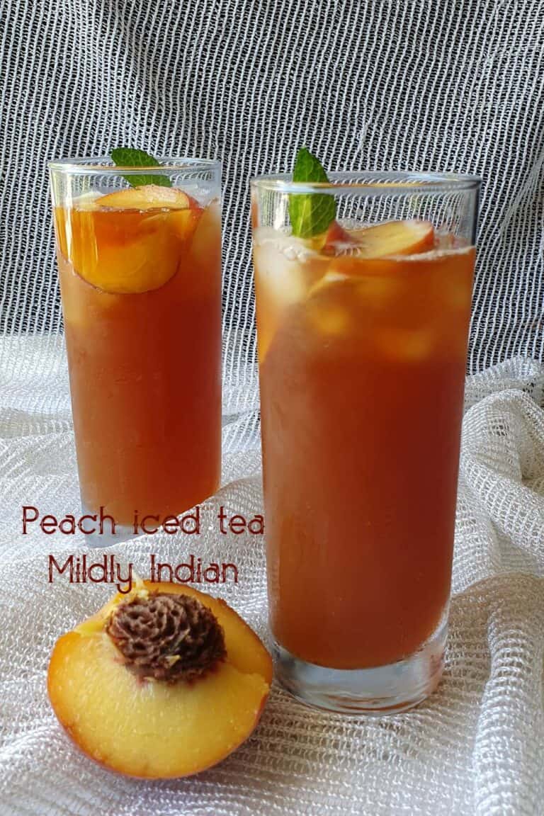 Peach iced tea – Mildly Indian