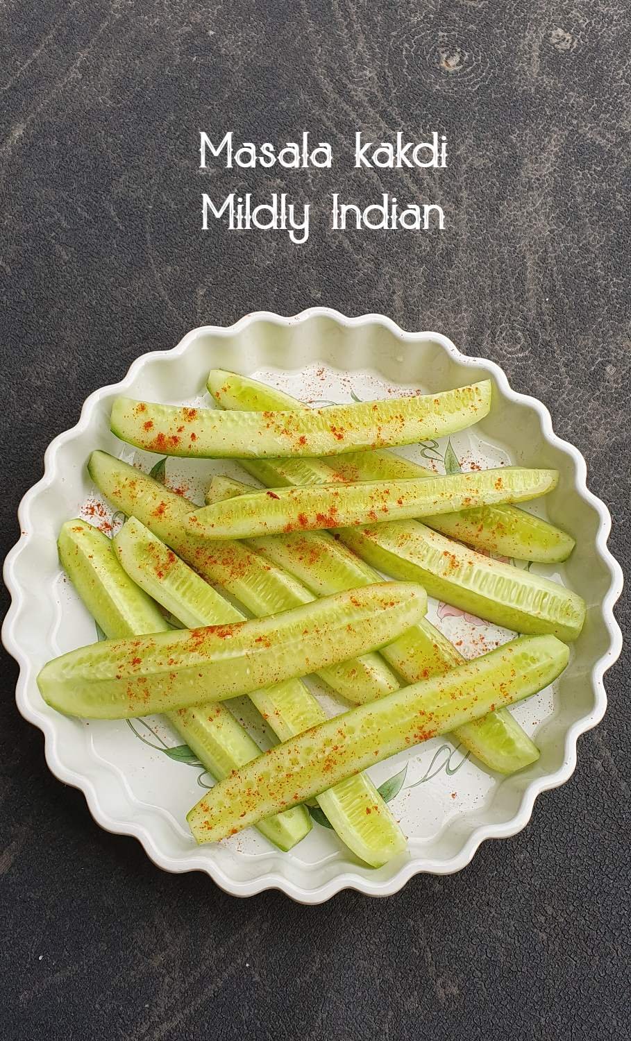Masala kakdi | Street style low calorie cucumber snack – Mildly Indian