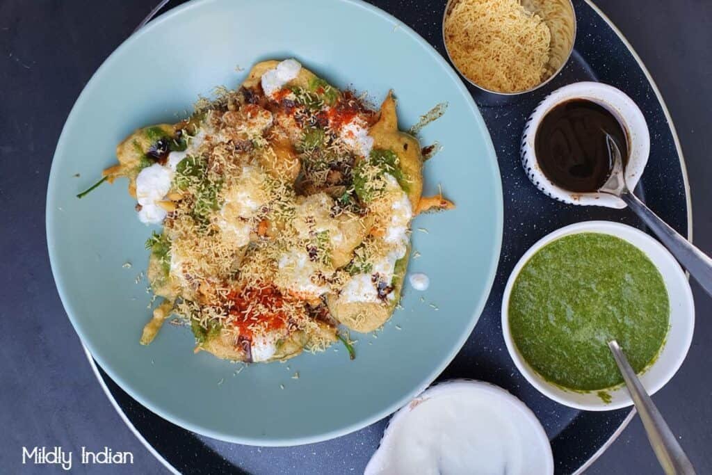 Palak Pakora Chaat Mildly Indian