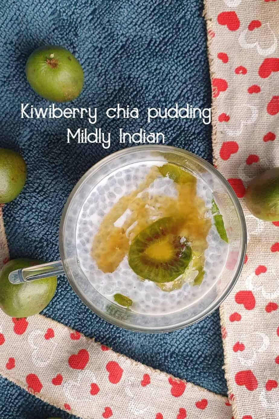 Kiwiberry chia pudding – Mildly Indian