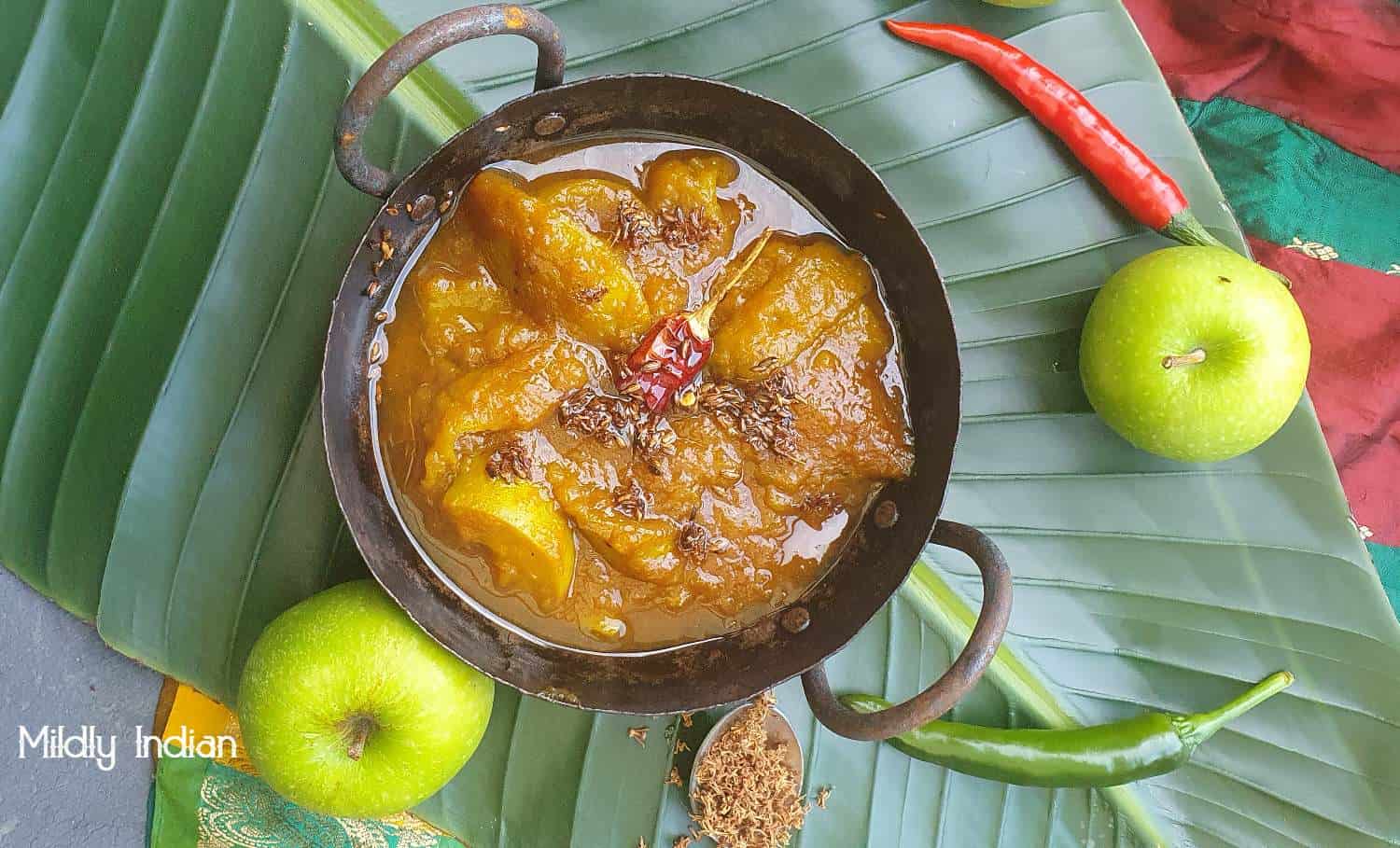 Green apple pachadi – Mildly Indian