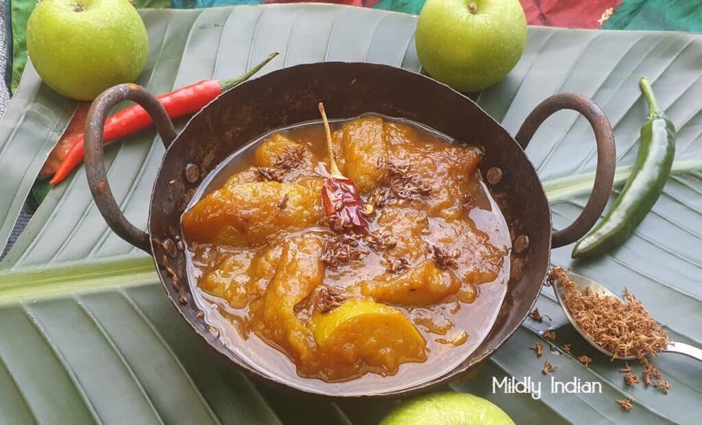 Green apple pachadi – Mildly Indian