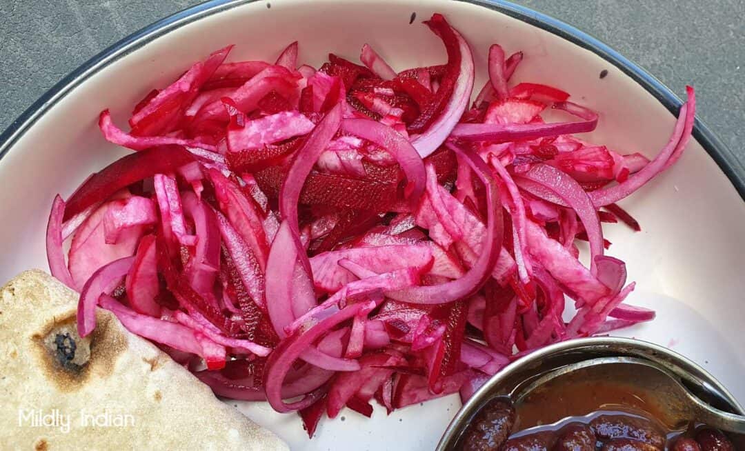 Autumn pink salad | beet and radish salad – Mildly Indian