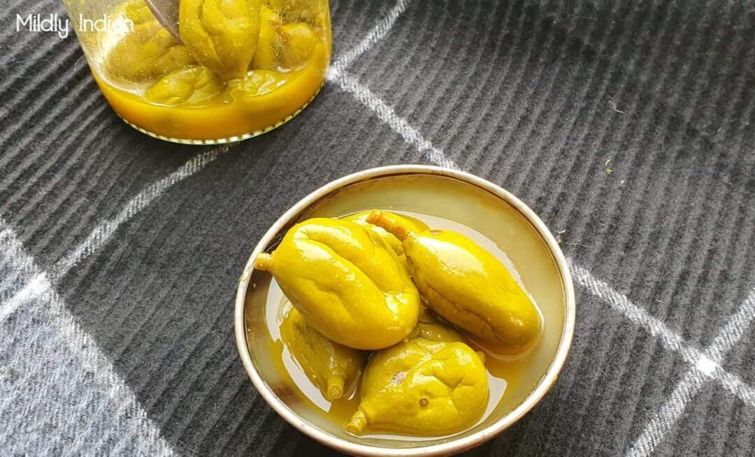 Maanga uppilithathu | Brined tender mangoes – Mildly Indian