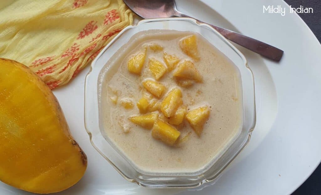 Mavinkayi rasayana | coconut mango pudding – Mildly Indian