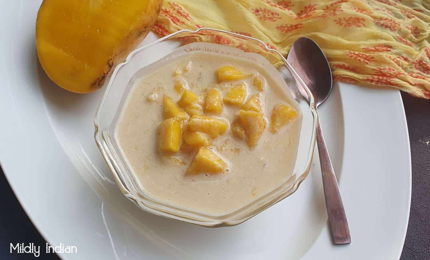 Mavinkayi rasayana | coconut mango pudding – Mildly Indian
