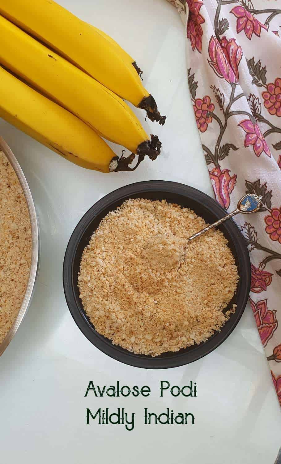 Avalose podi | Roasted rice flour snack – Mildly Indian