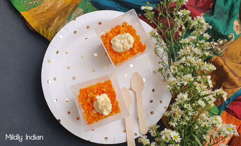 Ladoo cheesecake in a glass – Mildly Indian