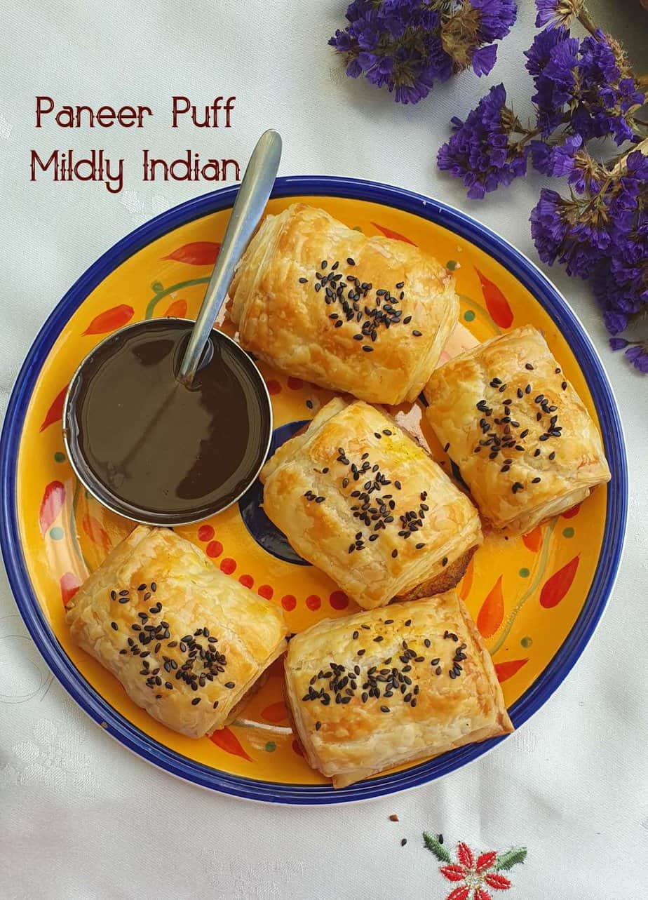 Effortless paneer puffs – Mildly Indian