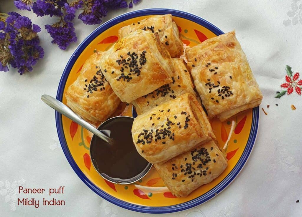 Effortless paneer puffs – Mildly Indian